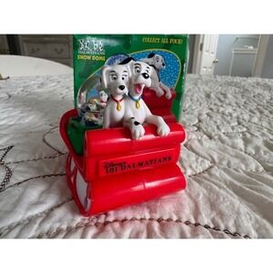 Disney | Toys | Disney 1 Dalmatians Snow Dome Mcdonalds Dog Sledding ...